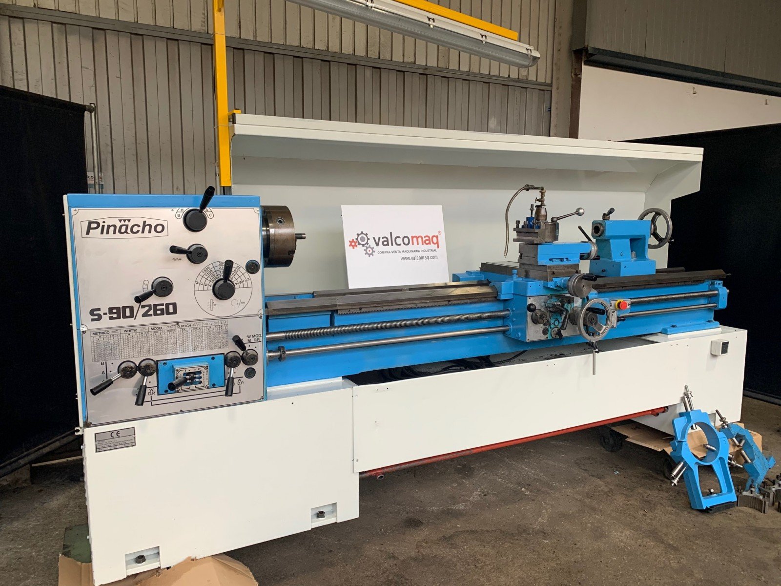 01.01.0225 Torno Pinacho S90 260 x 2200mm e.p :: Tornos :: Metal Mecánica :: Valcomaq. Compra y ...