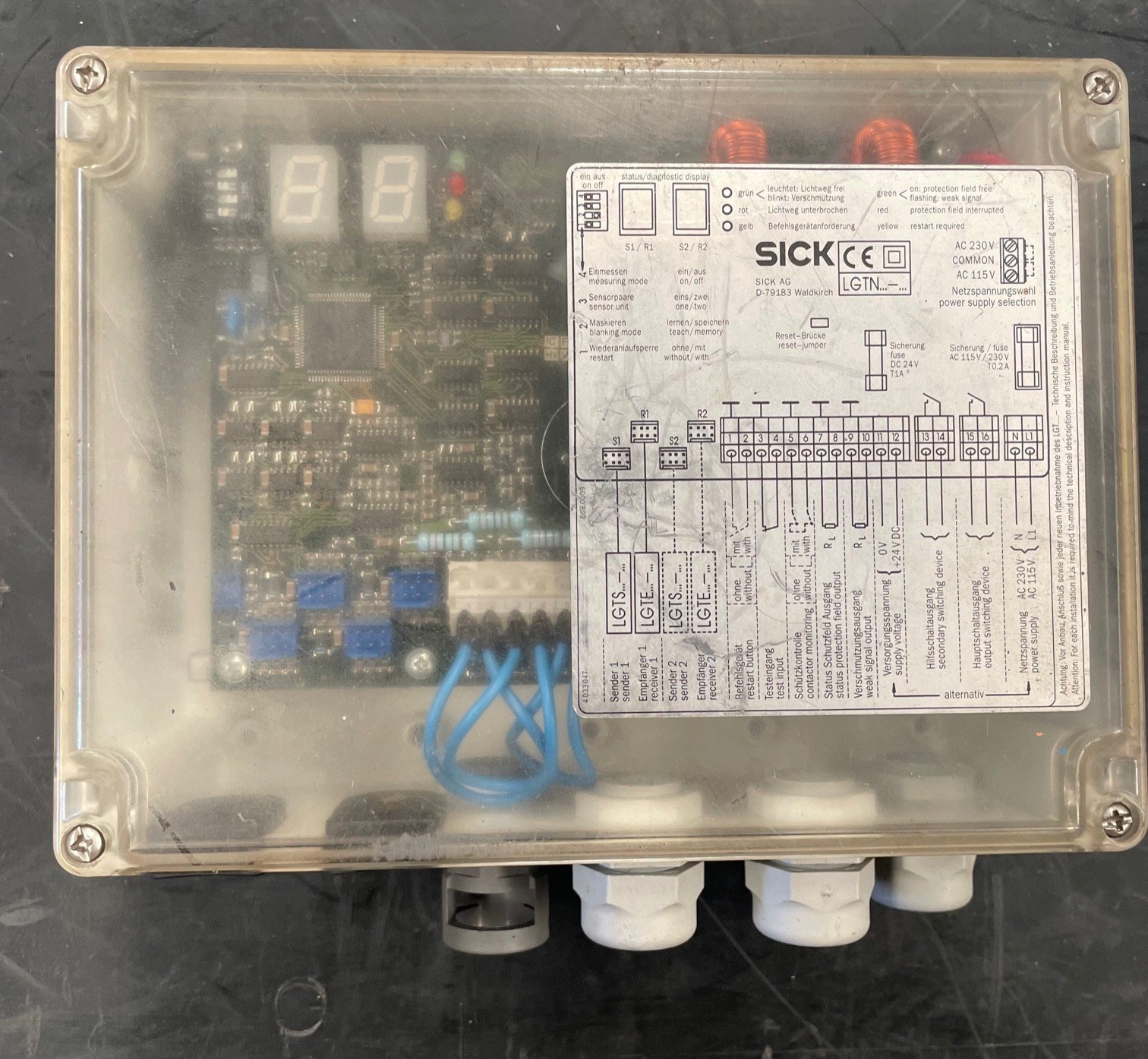 09.02.0155 Base Control Sick LGTM :: Material electrico y electronico :: Varios :: Valcomaq