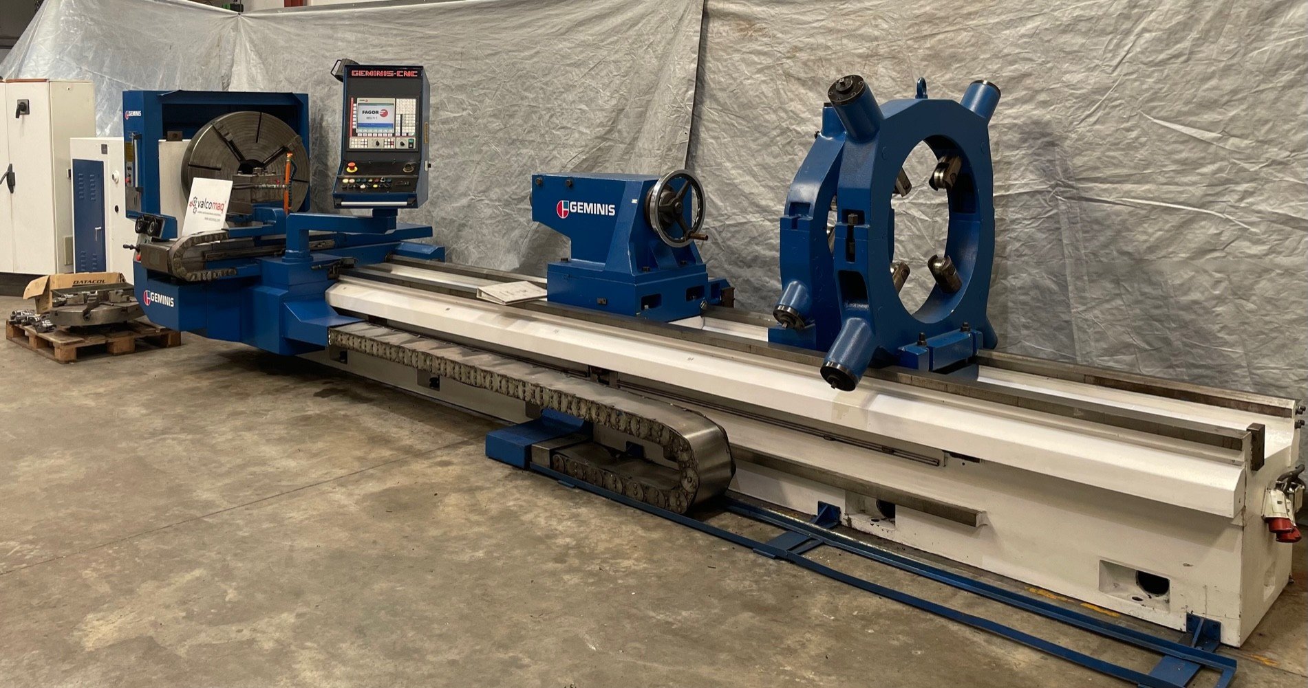 Torno CNC Geminis Modelo CNC 7 Plus-1100-2G x 6000mm e.p :: Maquinaria industrial de ocasión ...