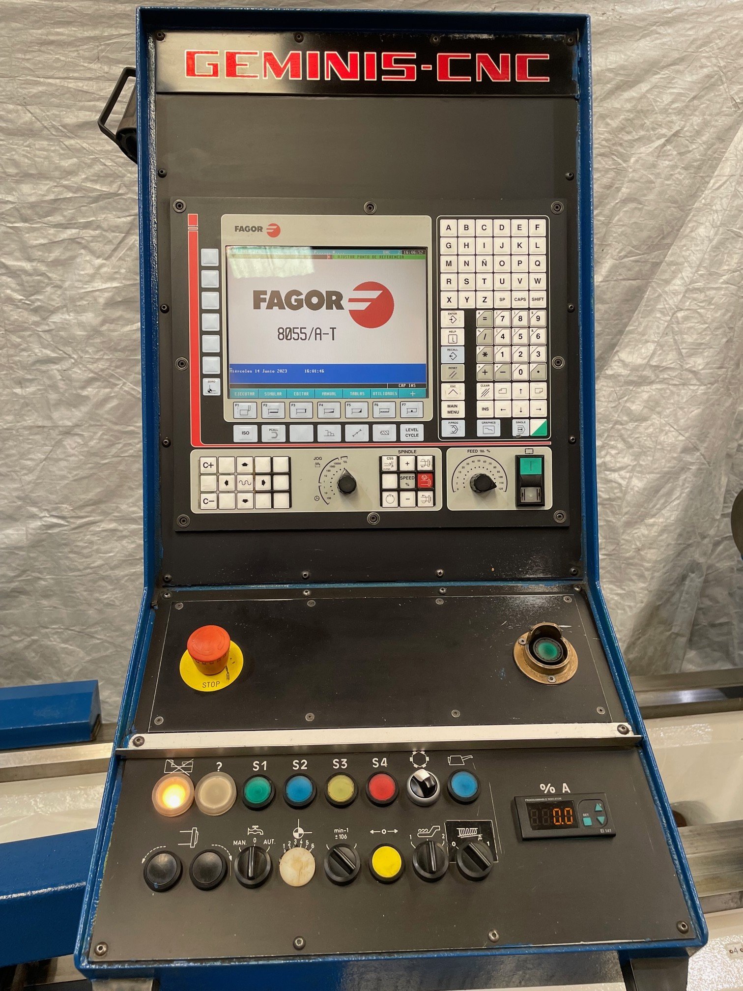 Torno CNC Geminis Modelo CNC 7 Plus-1100-2G x 6000mm e.p :: Maquinaria industrial de ocasión ...