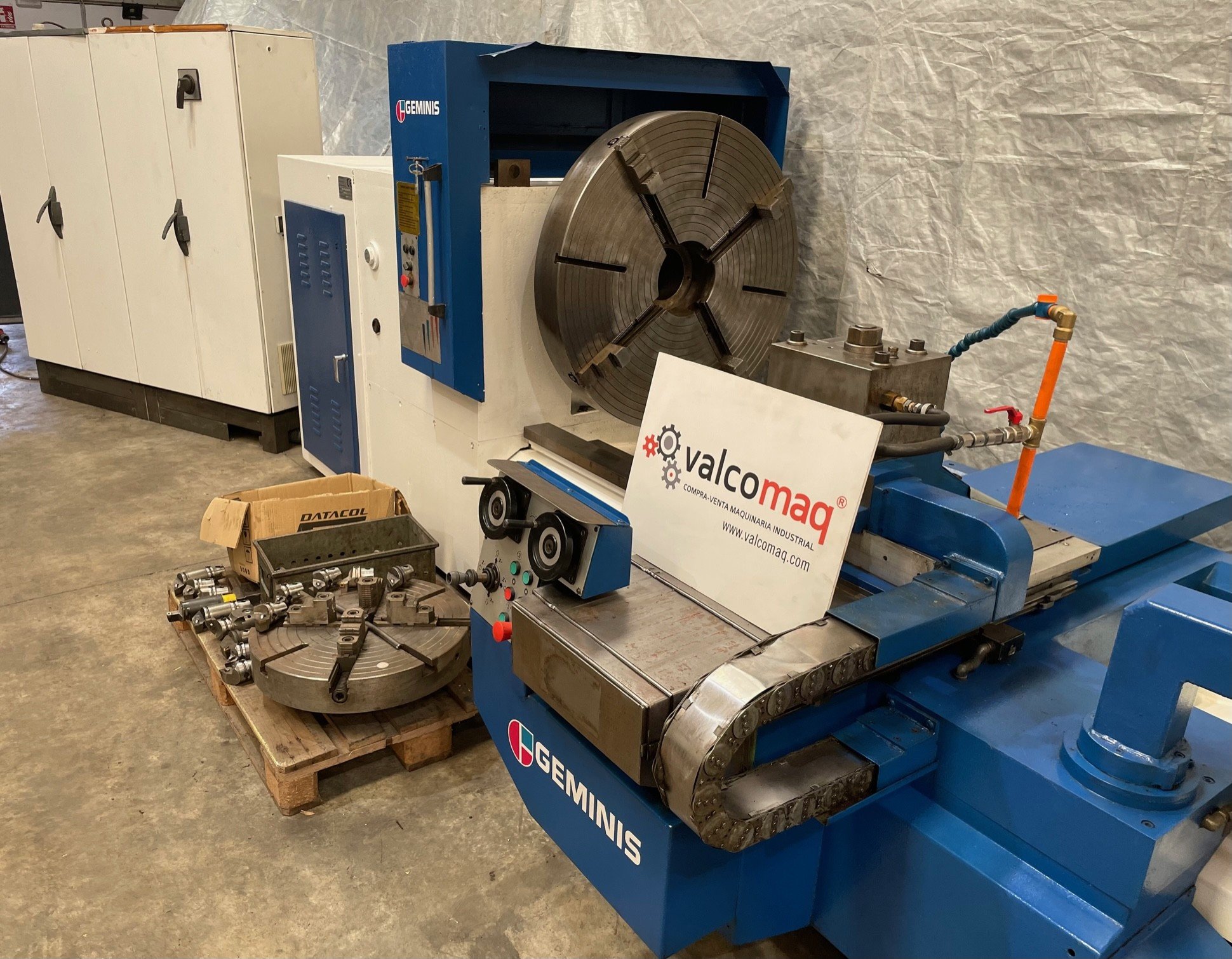 Torno CNC Geminis Modelo CNC 7 Plus-1100-2G x 6000mm e.p :: Maquinaria industrial de ocasión ...