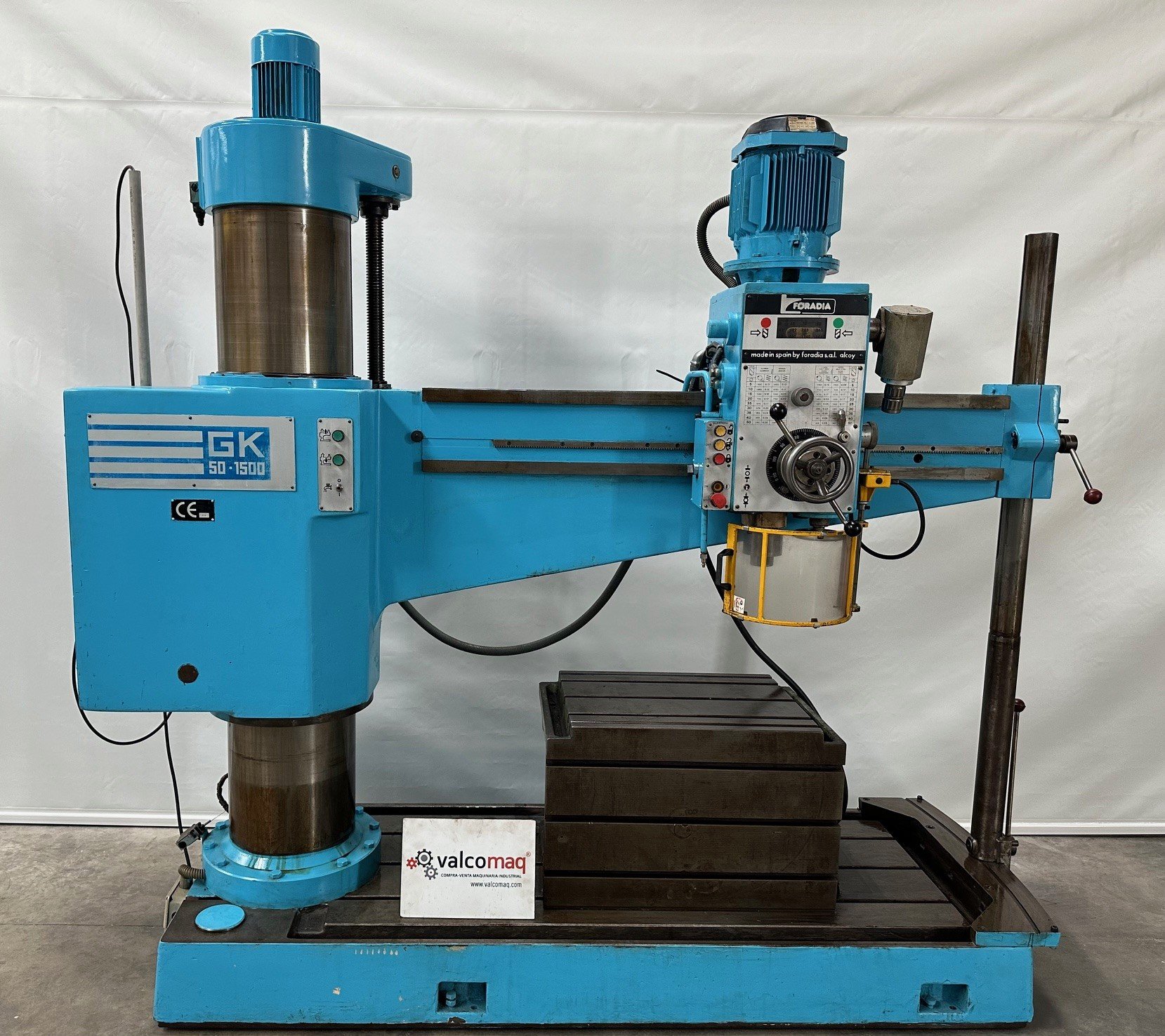 Taladro Radial Foradia Modelo Gk 50 1500 Con Doble Columna Metal
