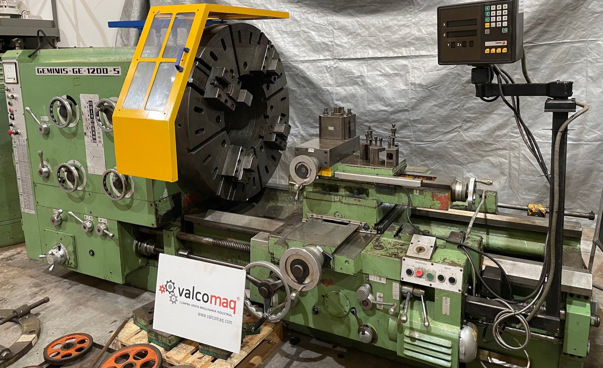 Torno Geminis GE 1200 S agujero caña 525mm :: Maquinaria industrial de ocasión :: Venta Tornos ...