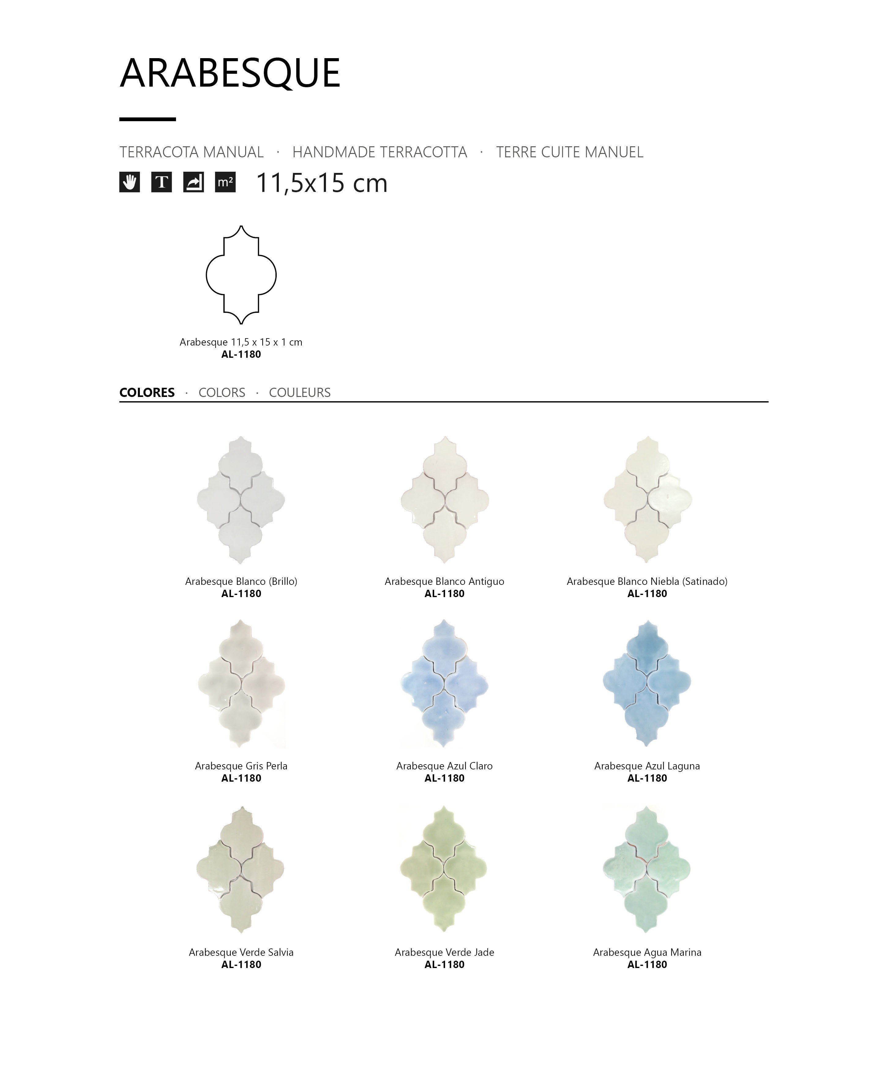 ARABESQUE :: Collections :: Handmade Wall Tiles :: ALTERET CERÁMICAS ...