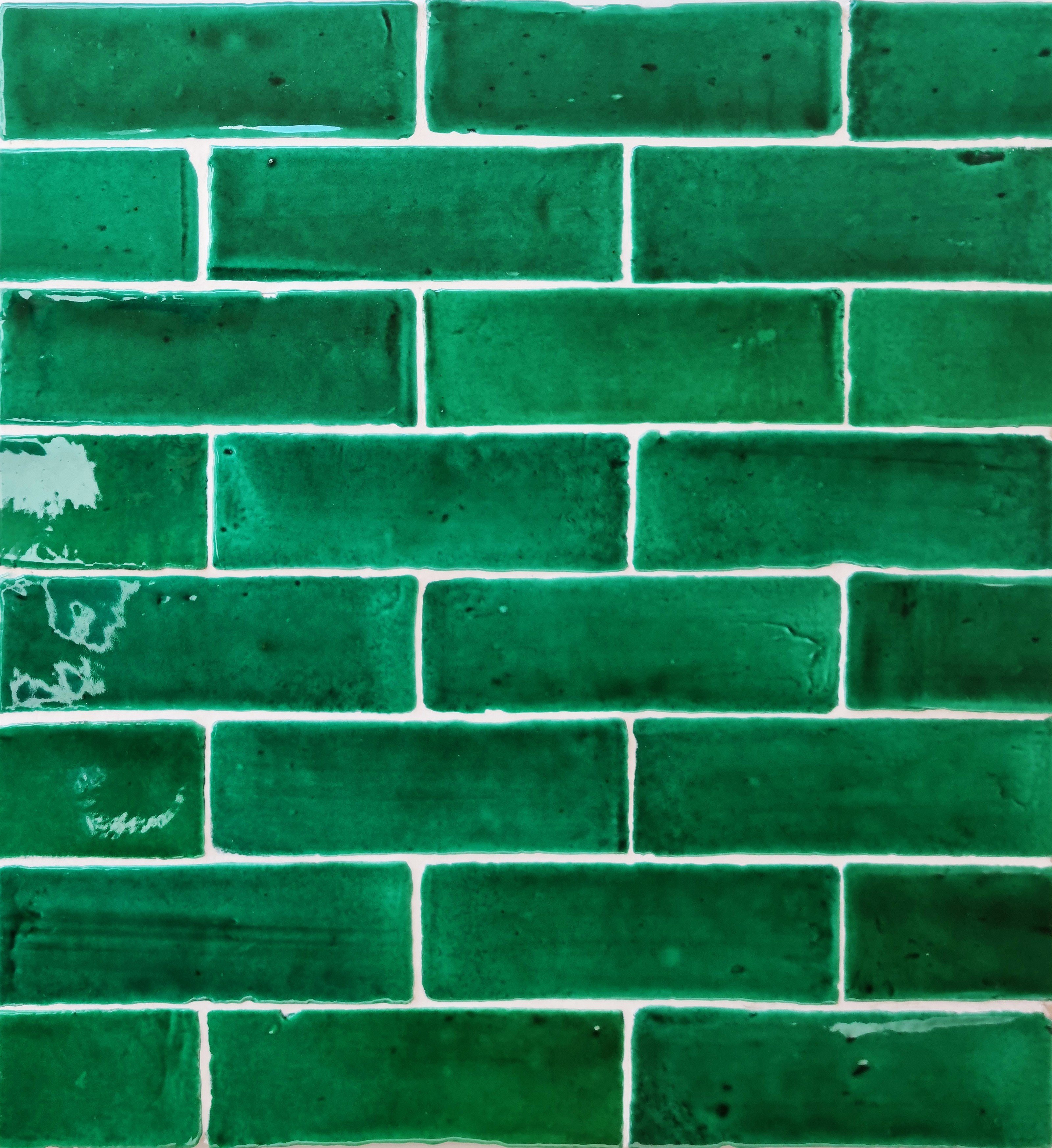 G305 Verde (Brillo) :: Verdes :: Azulejos de Terracota Manual ...