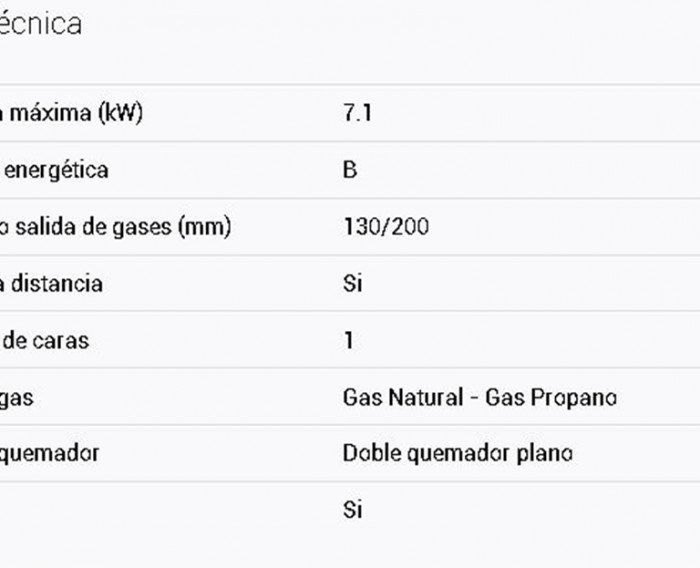 Chimenea de gas MATRIX LINEAL FIRE 800/400 (Frontal) :: CHIMENEAS ...